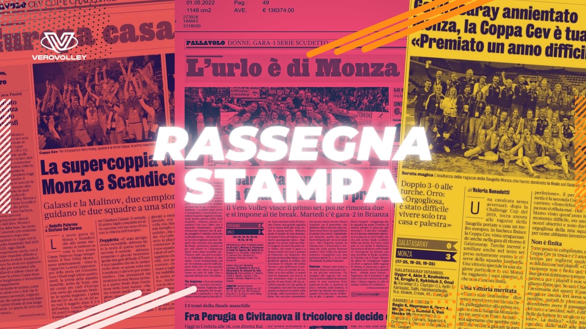 Rassegna stampa NOVEMBRE 2023 - Consorzio Vero Volley